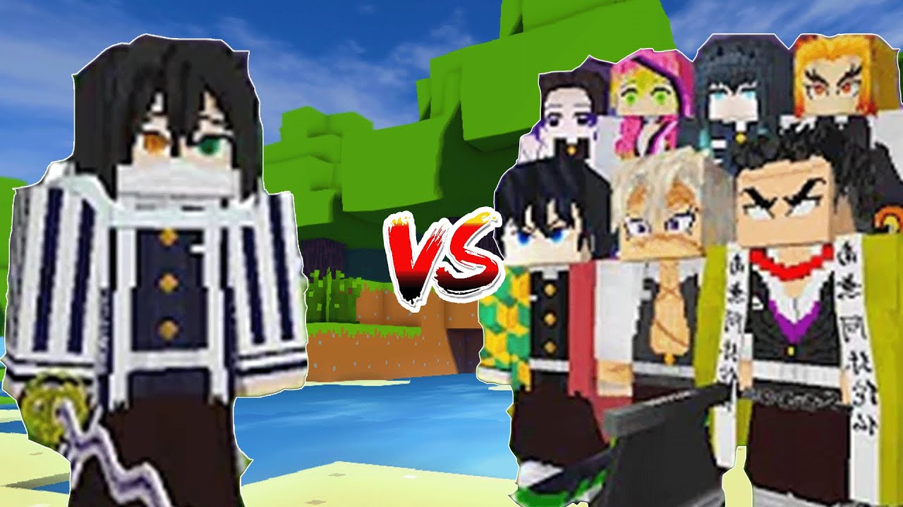 Obanai Iguro VS Hashira - Minecraft - YouTube