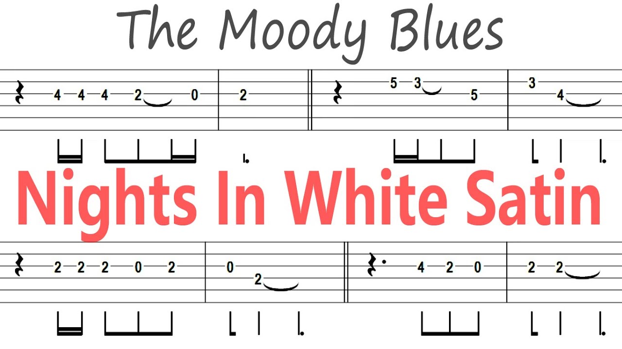 The Moody Blues Nights In White Satin Guitar Solo Tab BackingTrack the-moody-blues-nights-in-white-satin-guitar-solo-tab-backingtrack