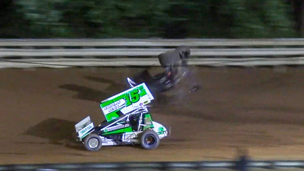 Austin Reed Flips Out Of Hagerstown Speedway - YouTube