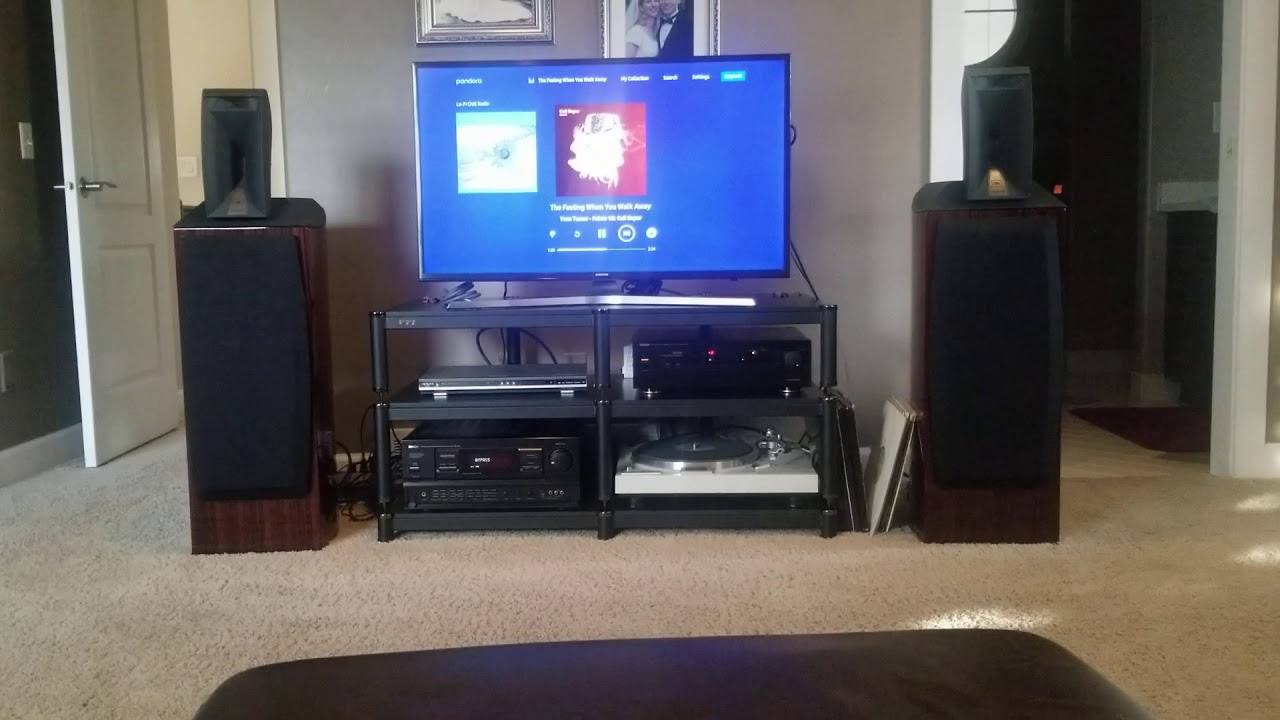 JBL synthesis 1000 array biwired with kimber 8tc - YouTube