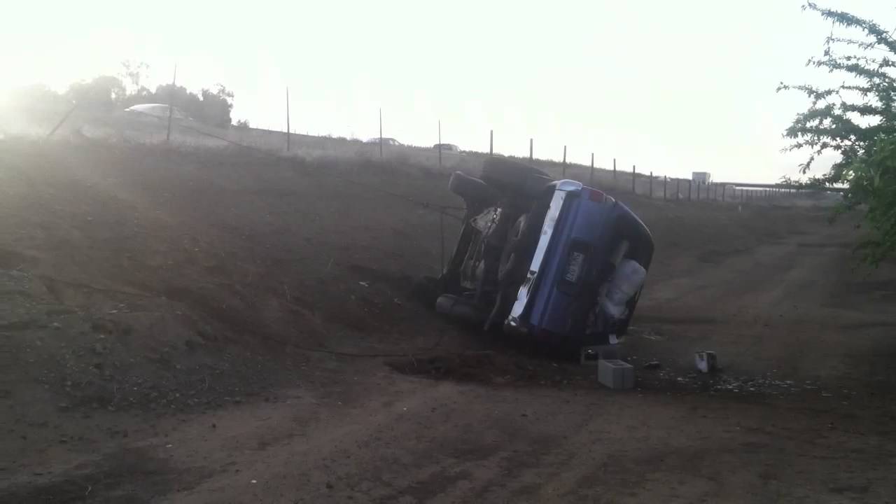 4runner being flipped back over - YouTube