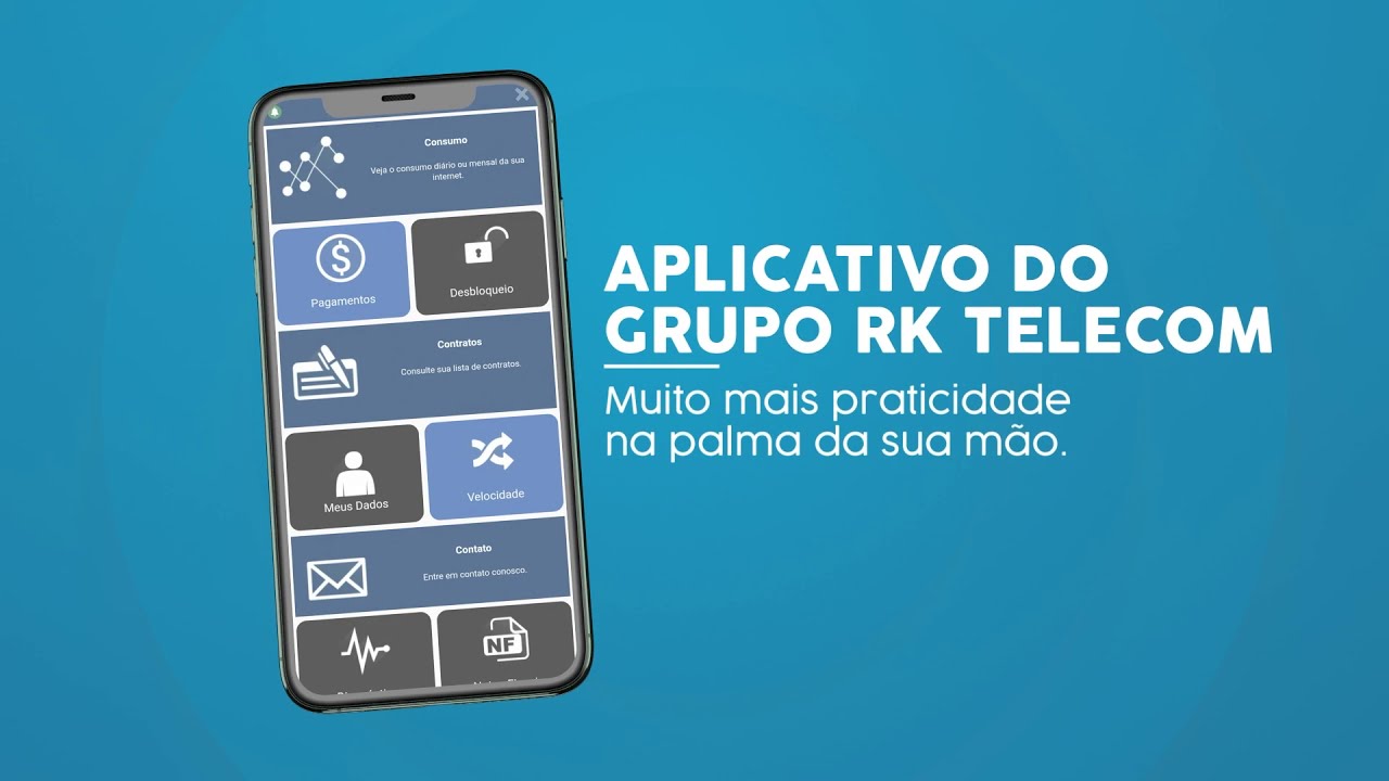 Aplicativo Grupo RK Telecom - YouTube