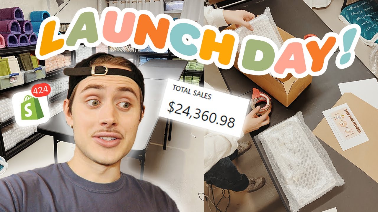 I launched my own store! Launch Day Vlog! - YouTube