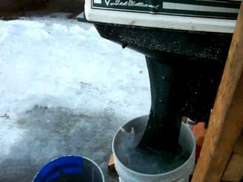 1973 Ted Williams (Eska) 9.9hp outboard motor - YouTube