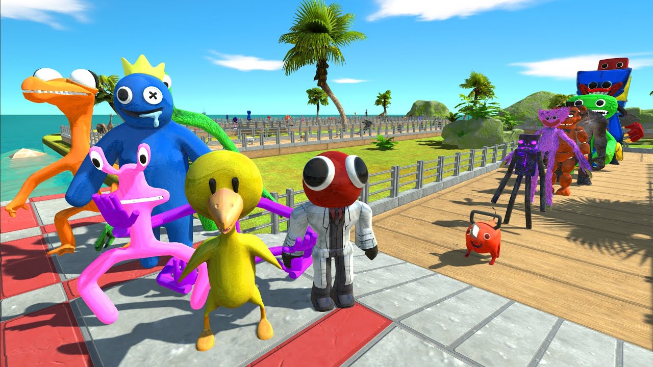 Rainbow Friends Oasis Death Run vs Monster - ARBS - YouTube