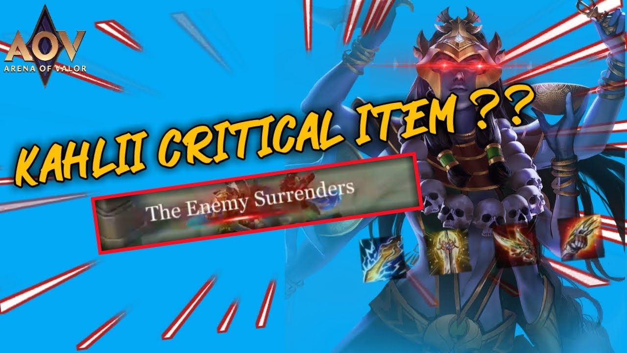KAHLII CRITICAL ITEM BOLEH DICOBA - GARENA ARENA OF VALOR - YouTube