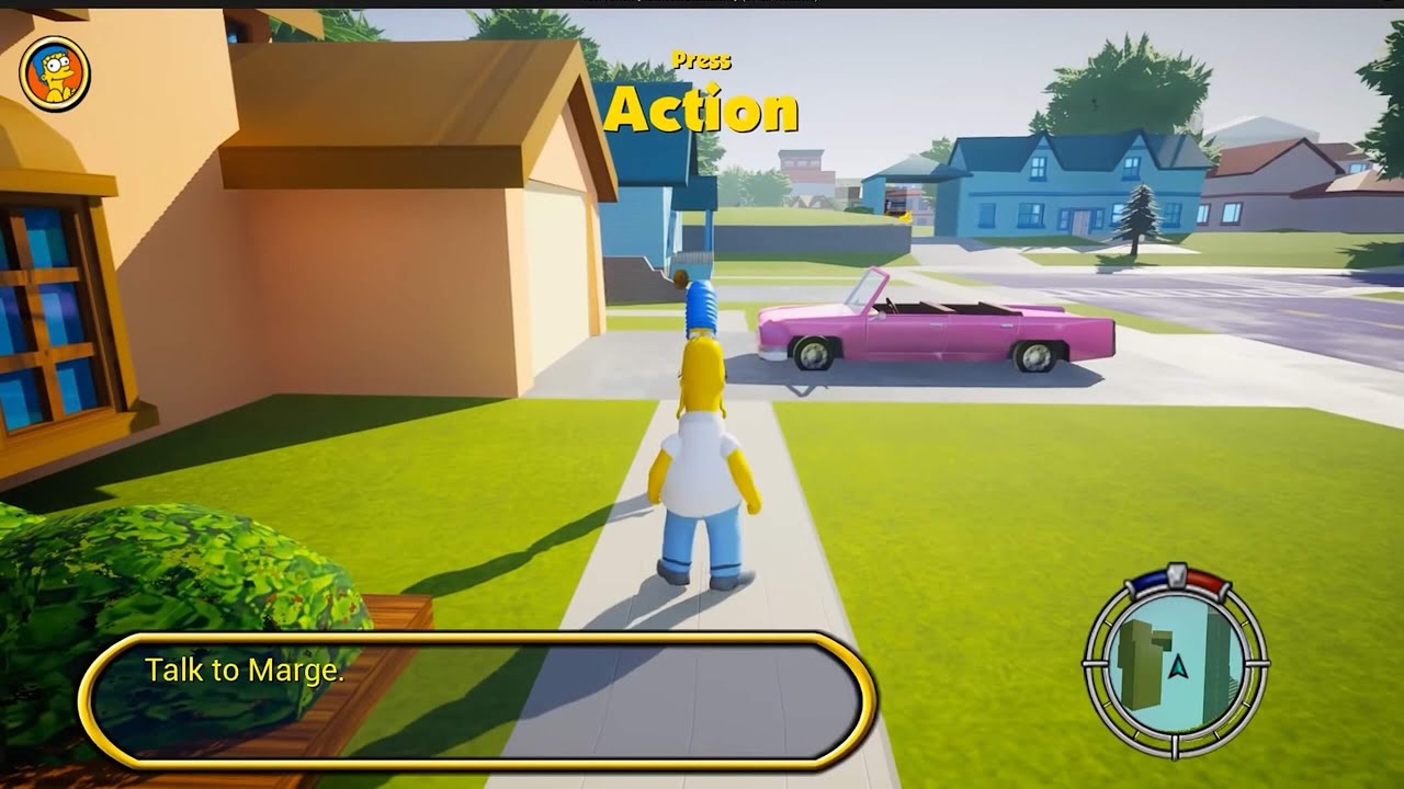 The Simpsons hit n run Walkthrough **pc 4k** Episode 1 - YouTube