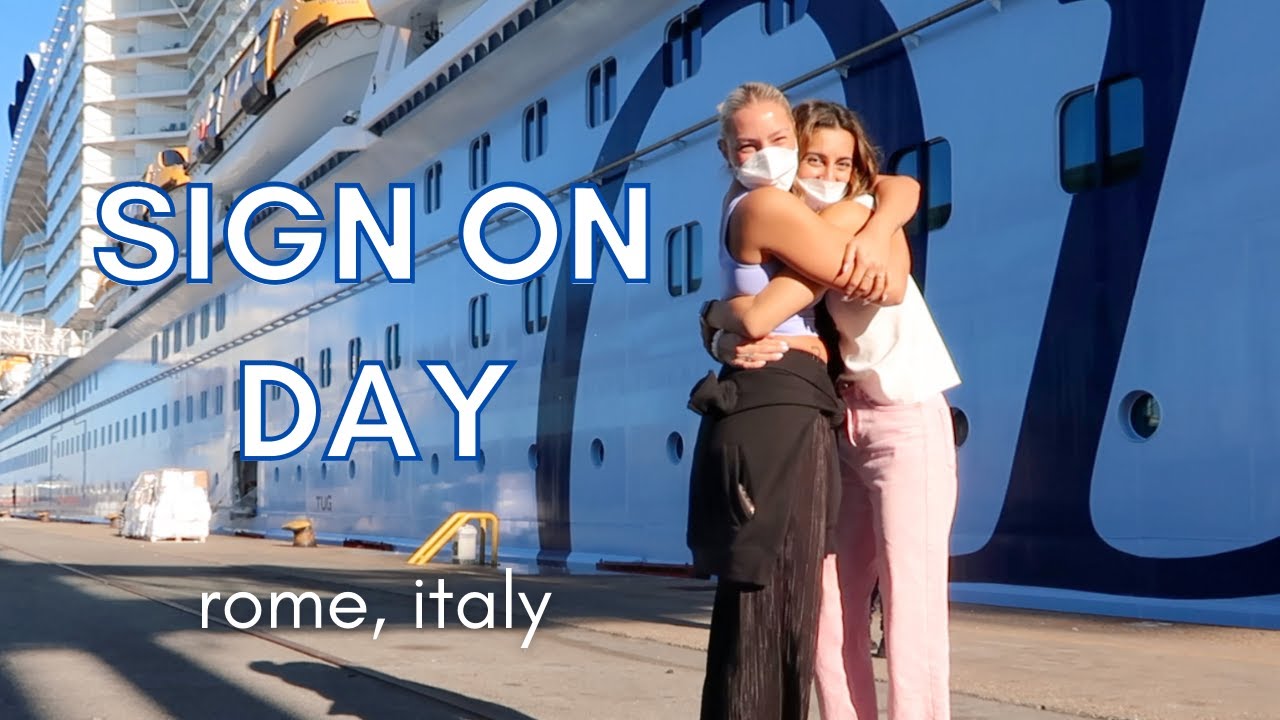 first day living on a cruise ship! signing onto Royal Caribbean's ...