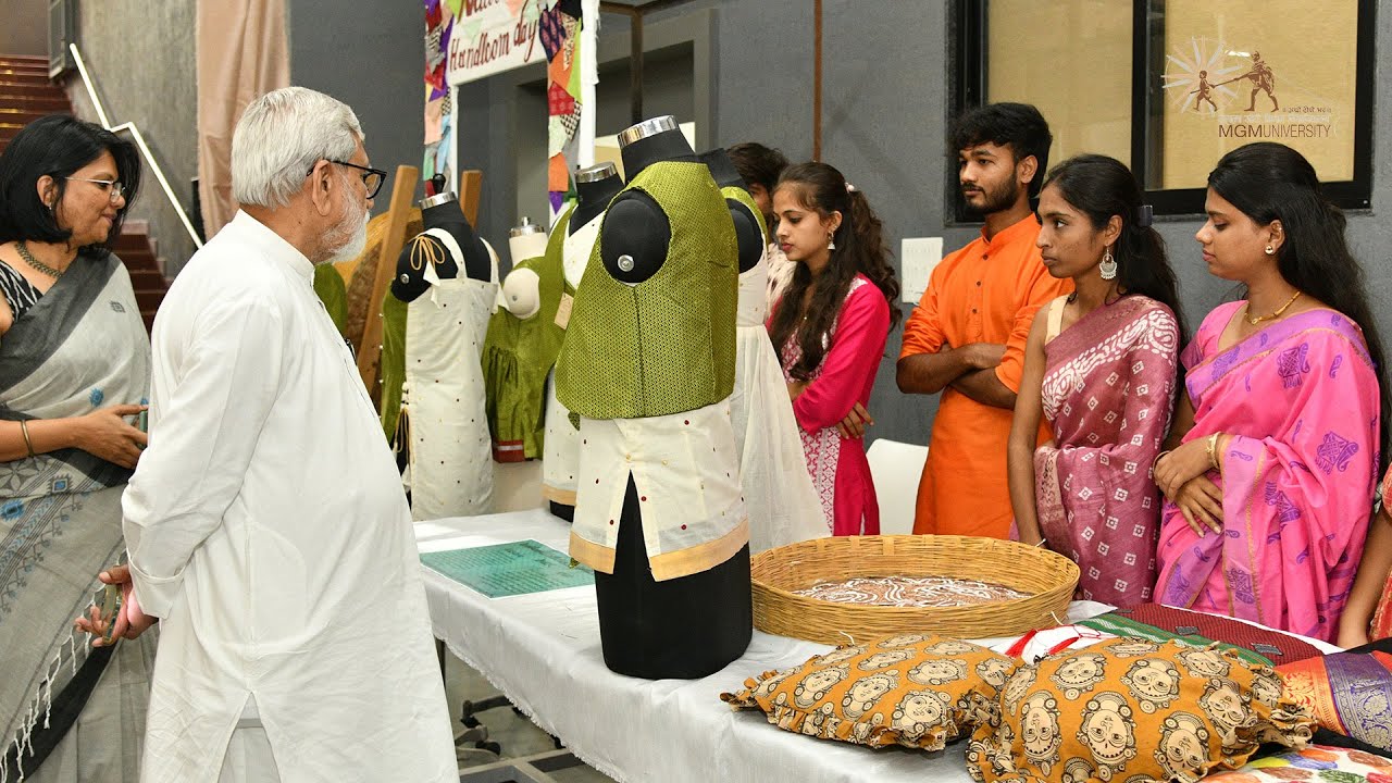 Handloom day | Exhibition of Students' Handloom Products | MGM ...