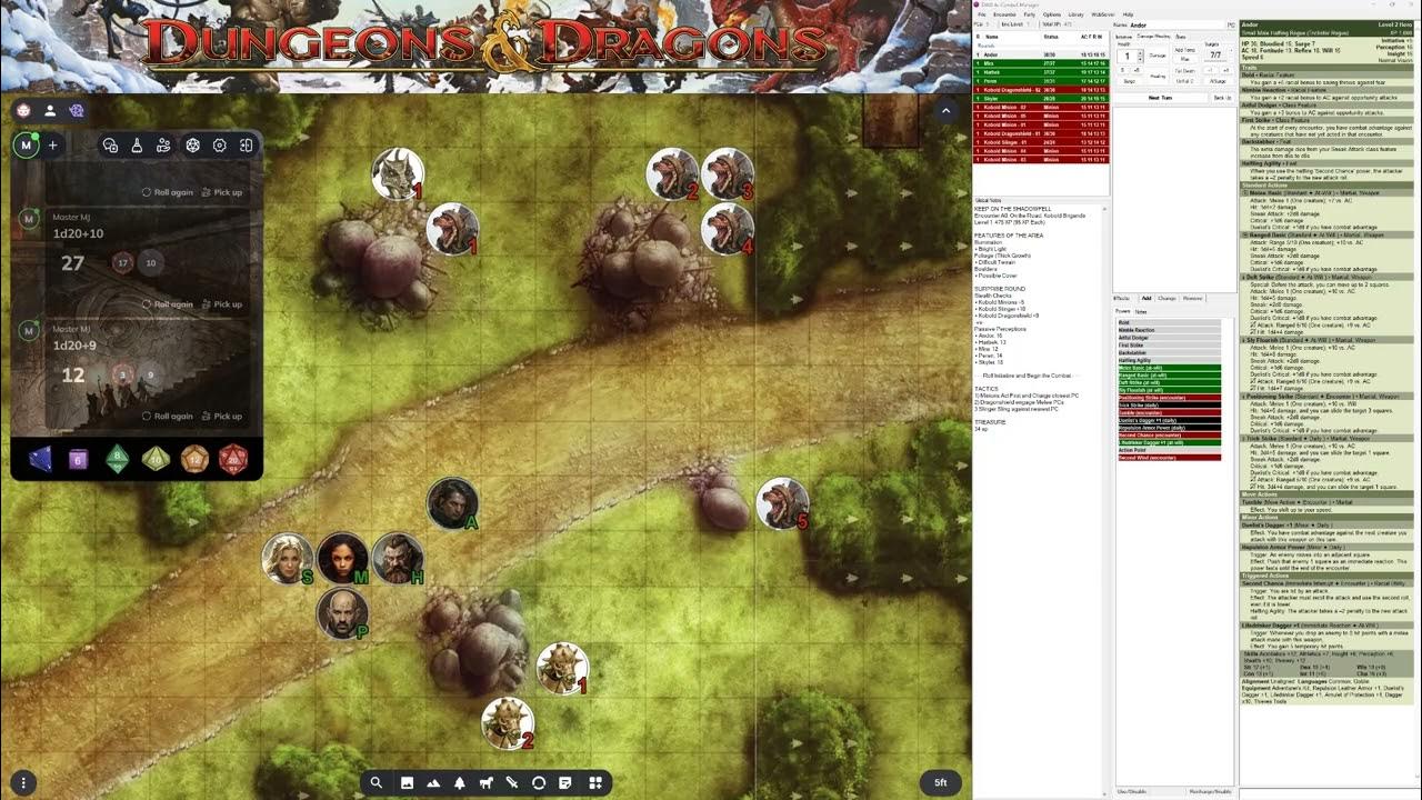 SD01 H1 Keep on the Shadowfell (LVL01) A0: On the Road, Kobold Brigands D&D 4E RPG - YouTube