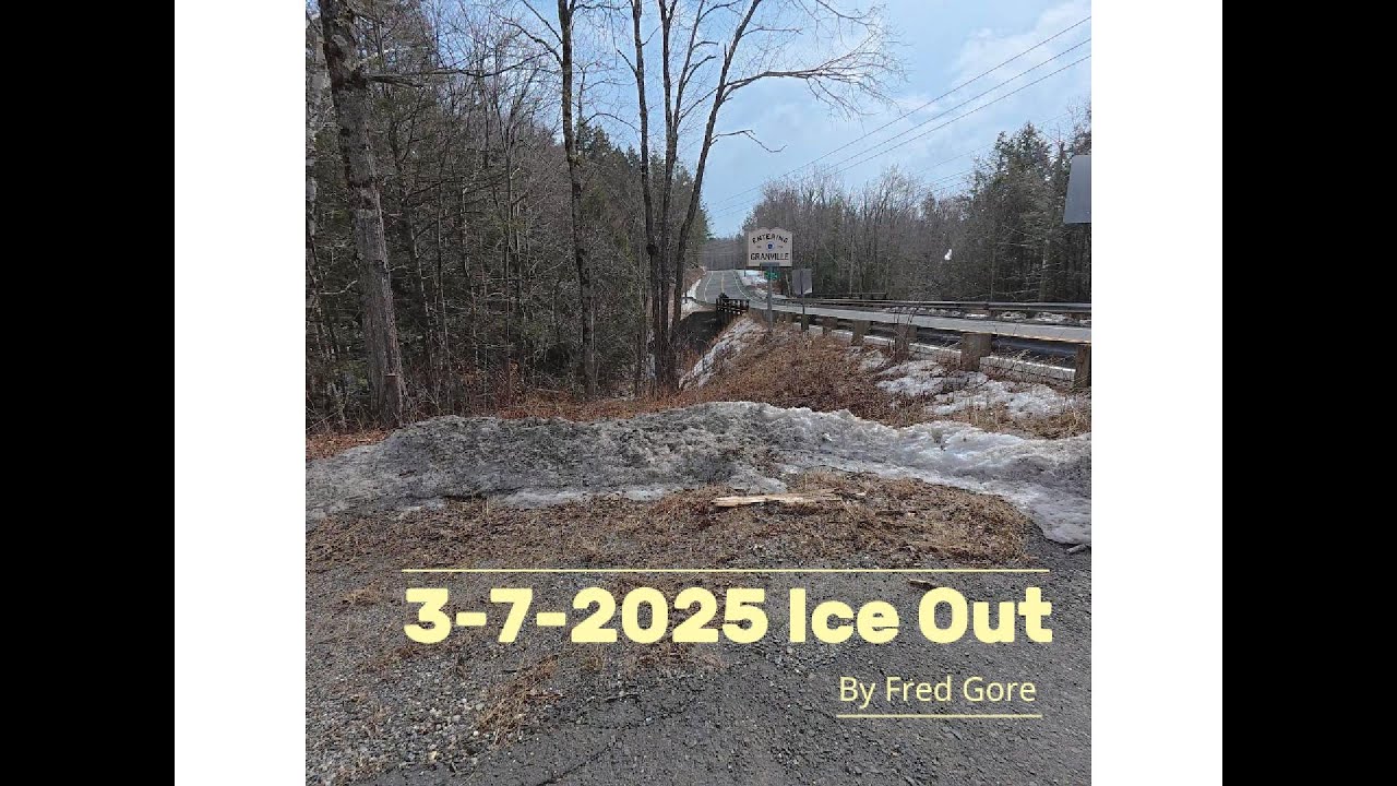 Ice Slabs in the Farmington River of the Berkshire Mountains - YouTube