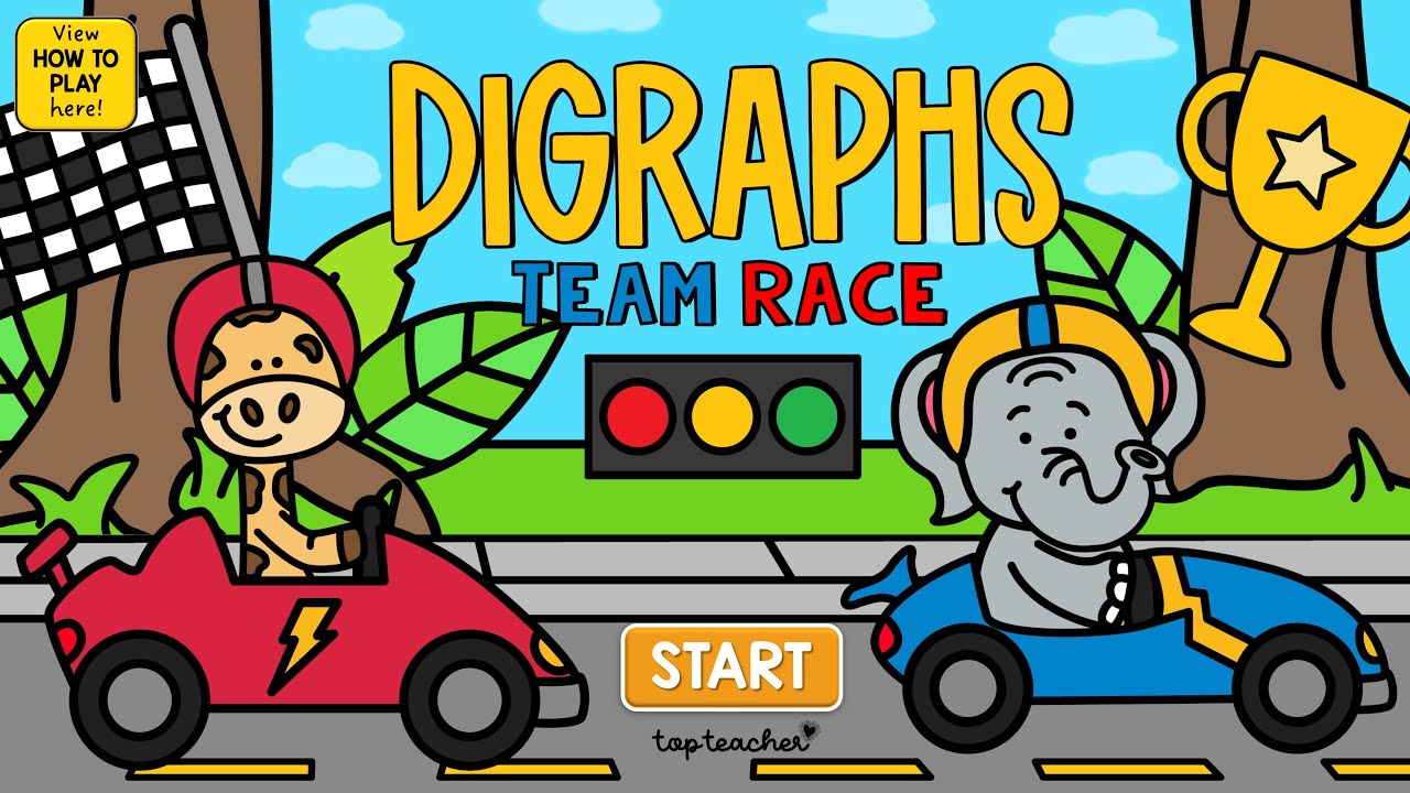 Interactive Digraph Game - Digraph Team Race - YouTube