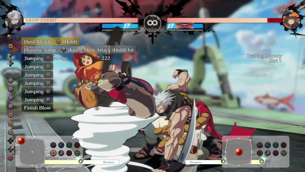 Guilty Gear -Strive- Chipp Zanuff Ultimate Dust Combo - YouTube