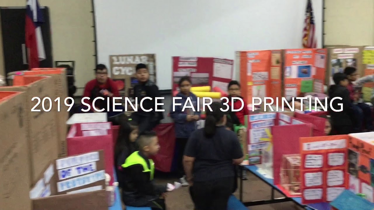 3D printing at the 2019 DRAW Academy science fair - YouTube