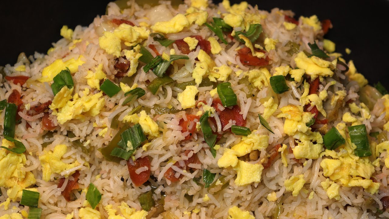 Desi Tarka Chinese Vegetable Egg Fried Rice - YouTube