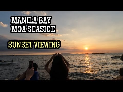 MOA SEASIDE MANILA BAY| sunset viewing nakakarelax dito - YouTube