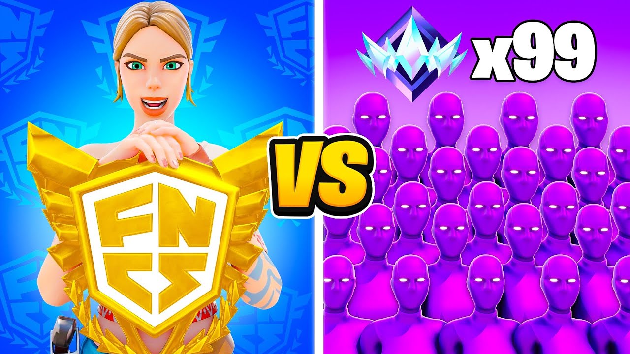 99 UNREAL Players vs FNCS Champion - YouTube