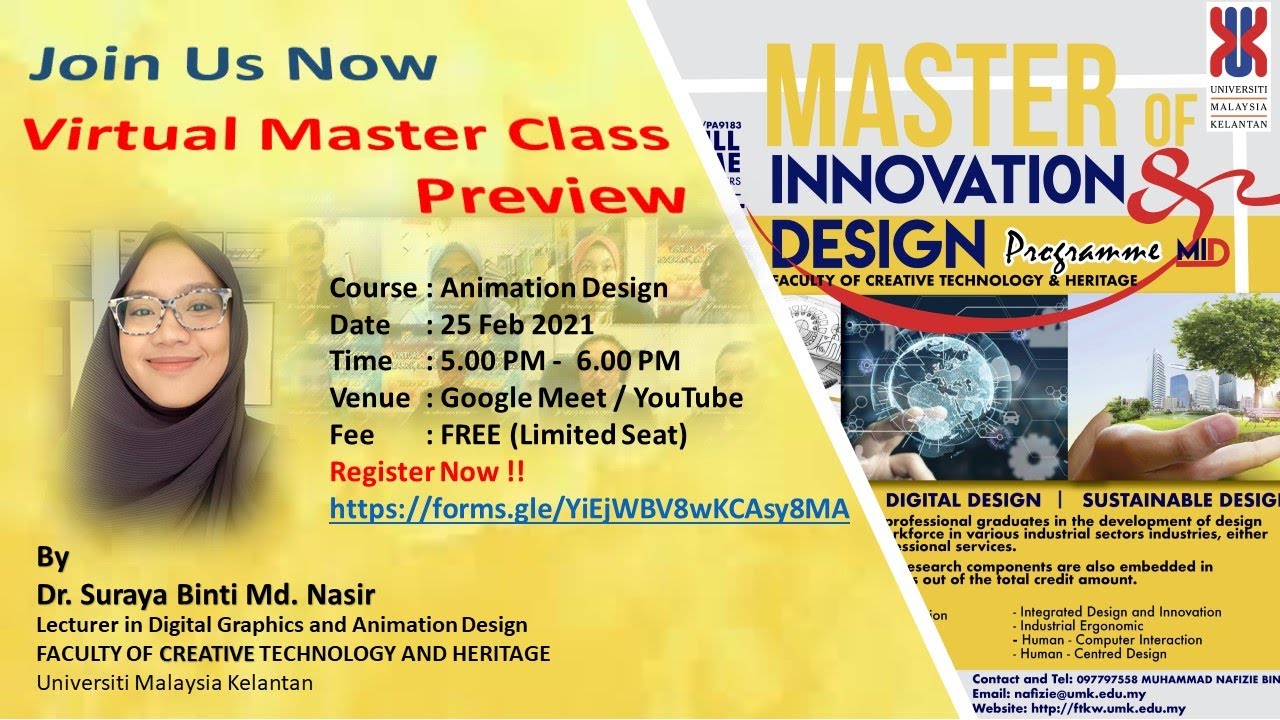 ANIMATION DESIGN : INNOVATION AND DESIGN MASTER CLASS PREVIEW - YouTube