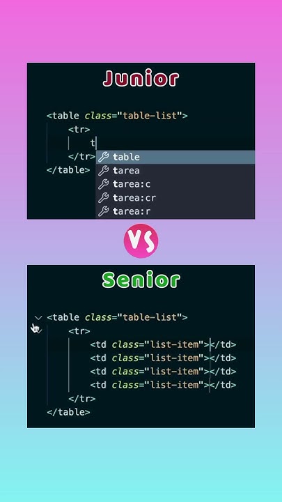 Junior Vs Senior developer #programming #html #css#webdevelopment #html5 #onlinefixers - YouTube