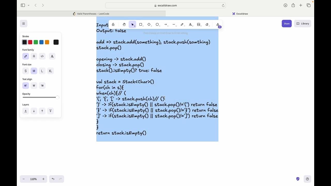 20. Valid Parentheses: leetcode solution in Kotlin - YouTube