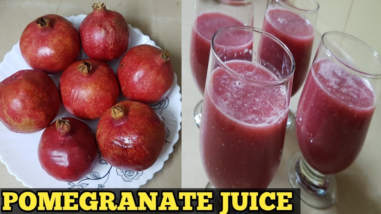 FRESH POMEGRANATE JUICE RECIPE | Anar Ka Juice | Very Healthy And Tasty ...