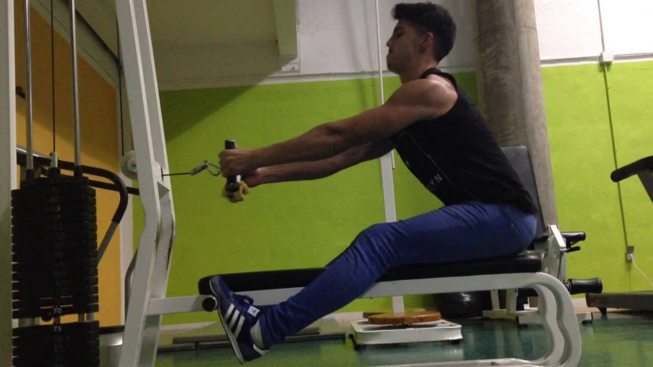 Ejercicio de remo en maquina para dorsal: RUTINA DE VOLUMEN PARA ...