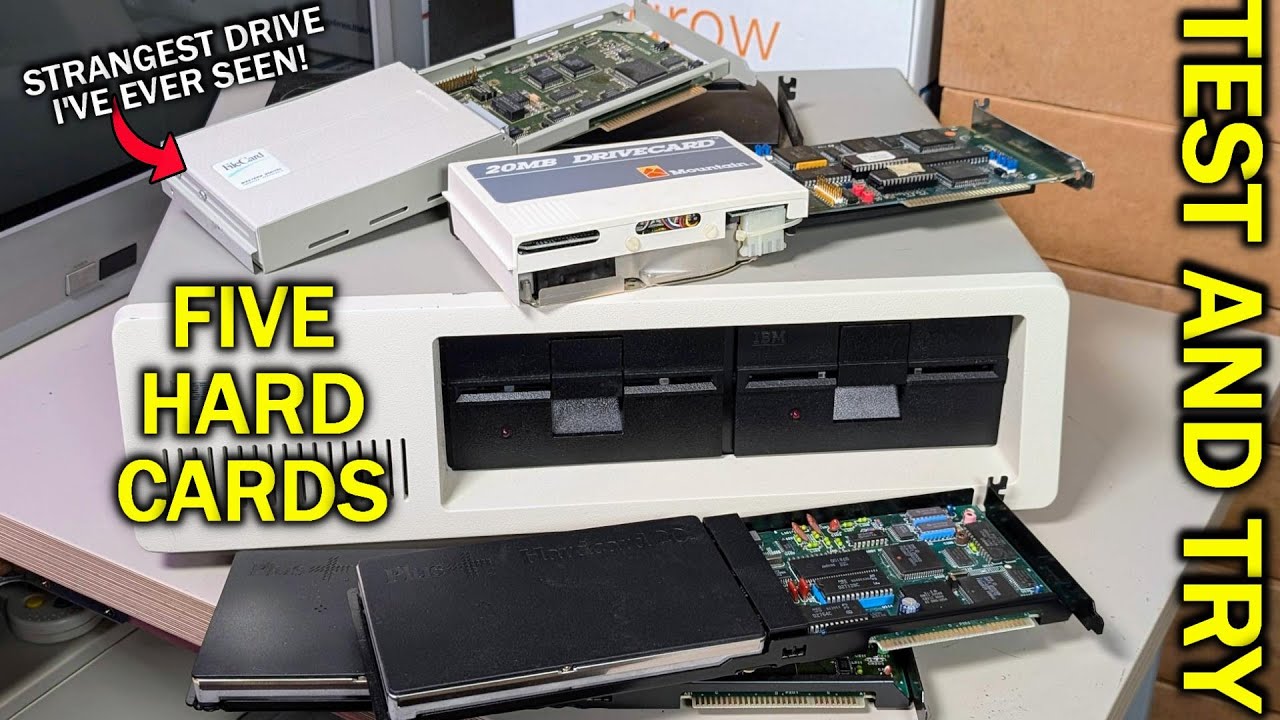 Test and try: Five (probably broken) hard cards #autopsy - YouTube