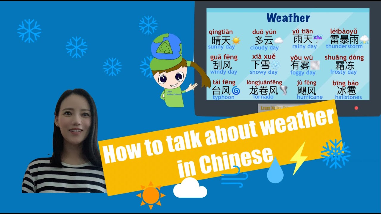 Learn Chinese : how to talk about weather in chinese? I Chinese ...