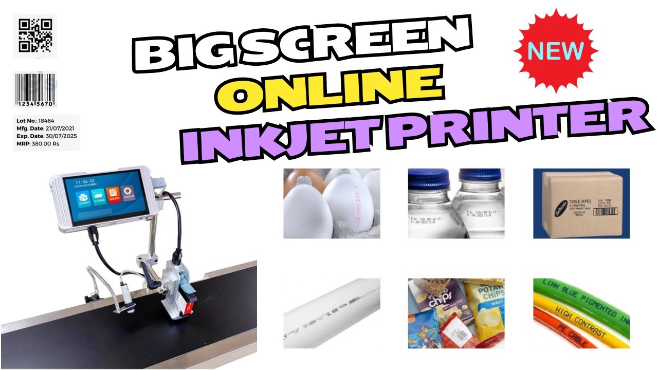 ONLINE INKJET PRINTER WITH BIG OPERATING SCREEN - YouTube