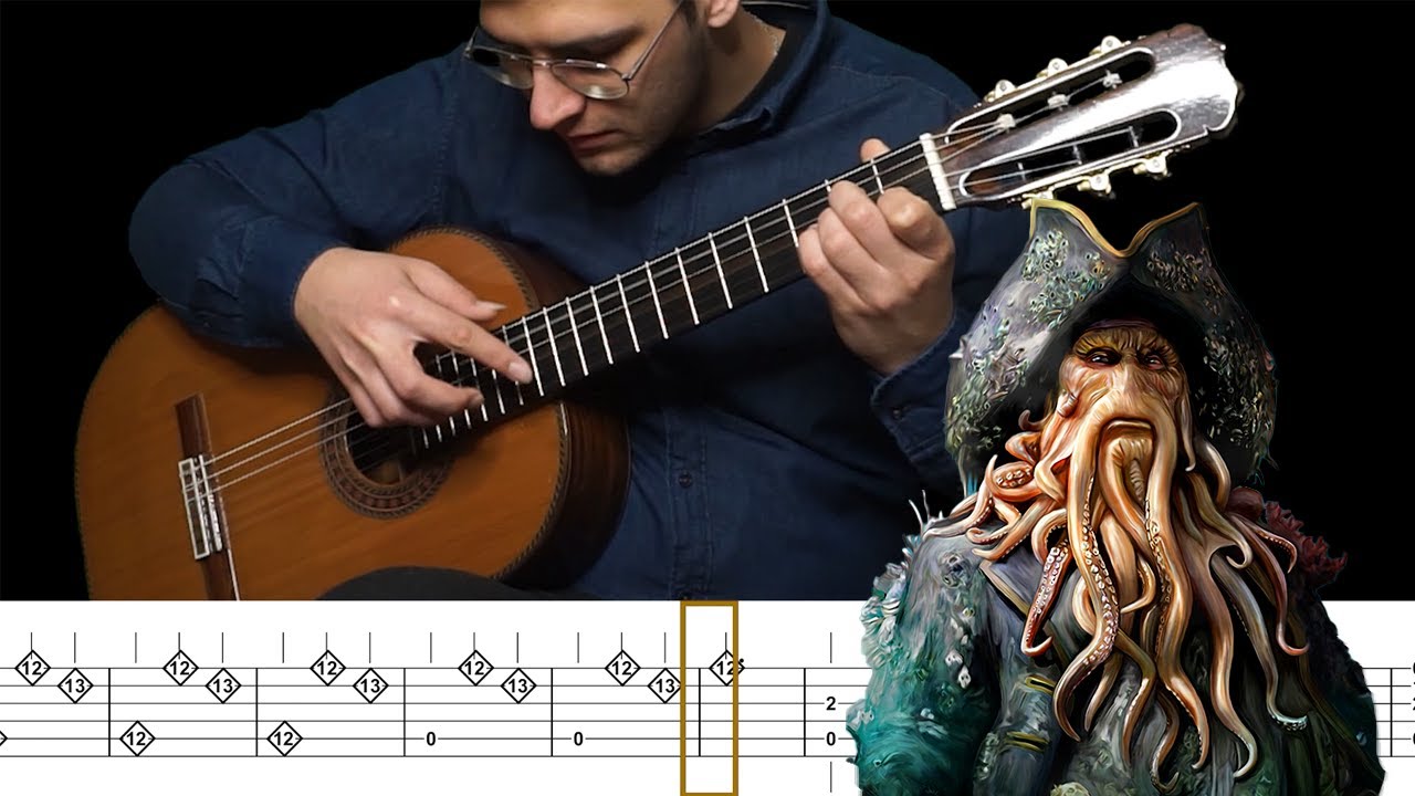Davy Jones Theme - Pirates of the Caribbean Guitar Tab - YouTube