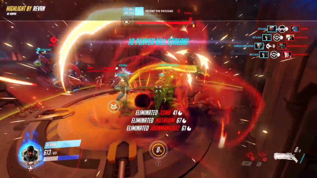 Reaper beyblade ult Overwatch - YouTube