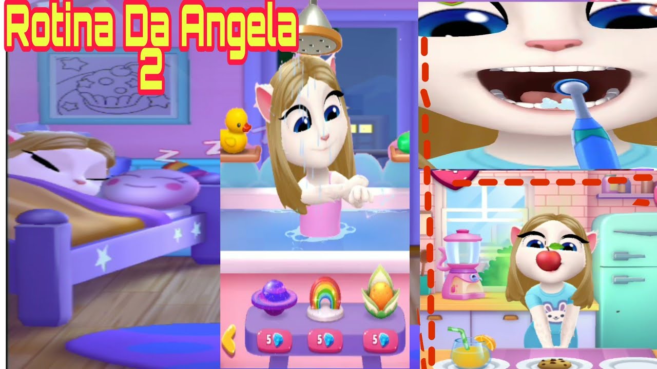 My Talking Angela 2 EP.3! Rotina da Minha Angela 2 level 4\ My Talking ...
