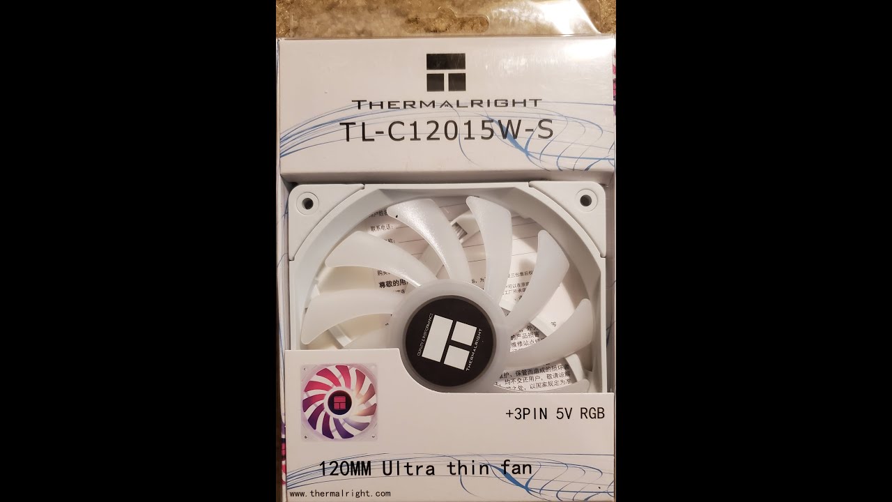 Thermalright Ultra Thin PWM 120x15 ARGB TL-C12015W-S Fan Review, Pt 1 ...