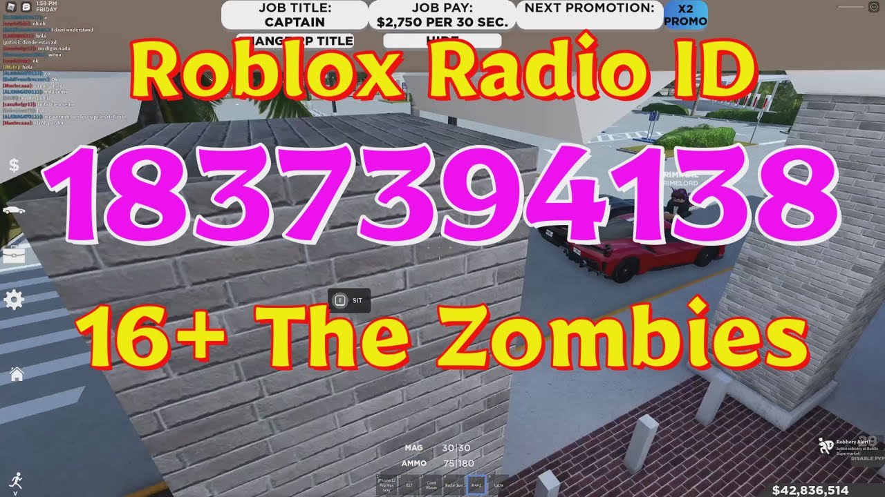 The Zombies Roblox Radio Codes/IDs - YouTube