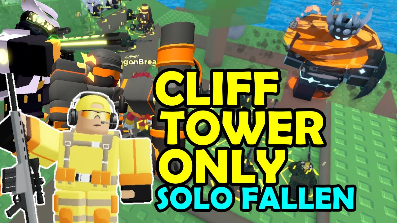 tds Grind Coins Cliff Tower Only Solo fallen - Tower Defense Simulator ...