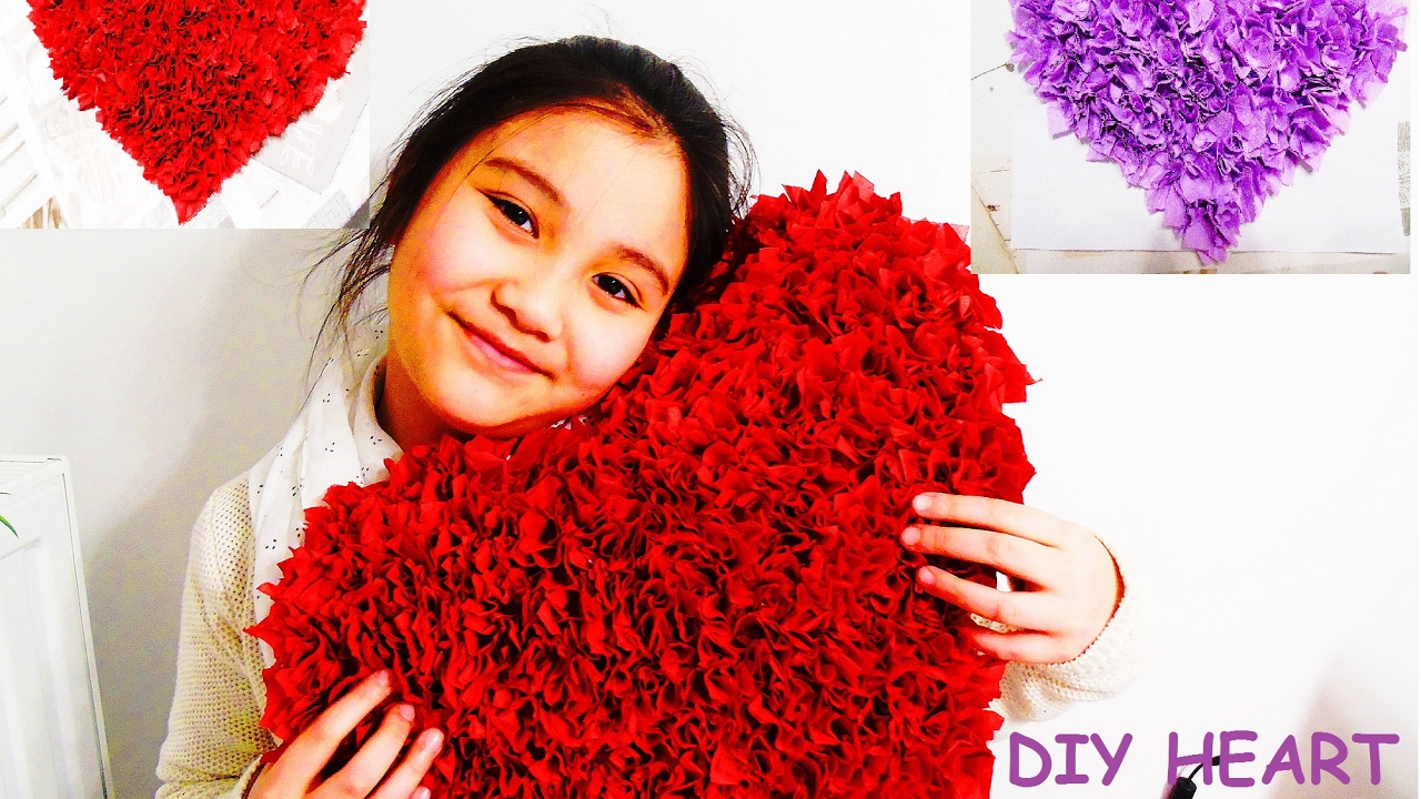 DIY: VALENTIJN HART ZELF MAKEN!!! Valentine's Day Heart Crafts... - YouTube