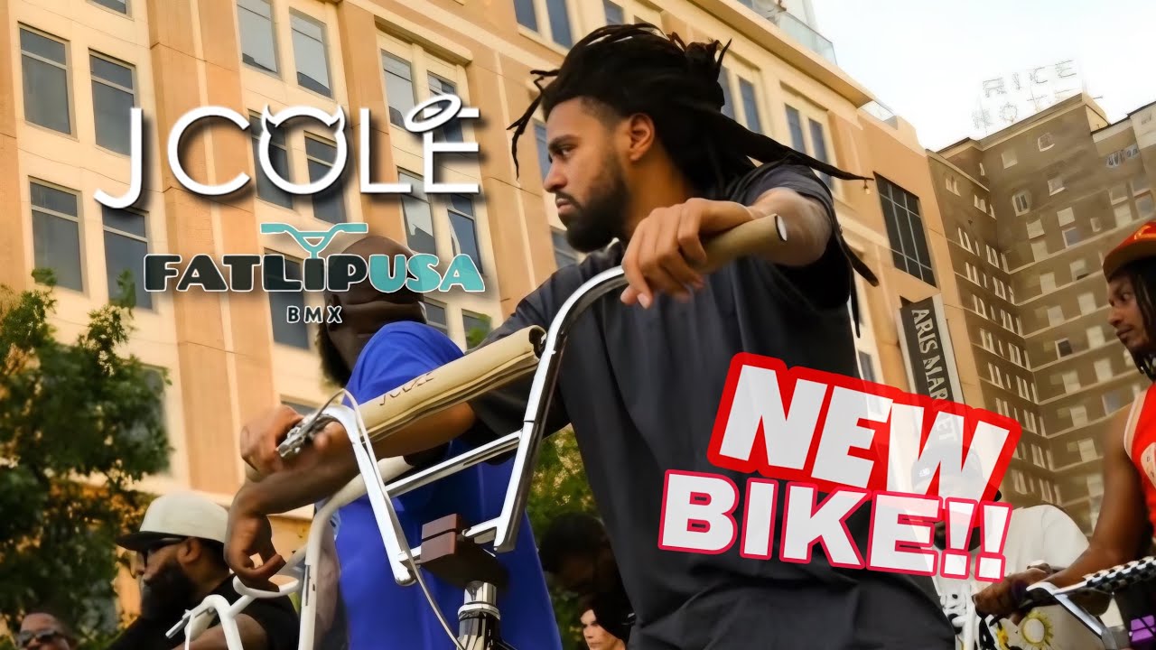 J COLE’S NEW DREAMVILLE BIKE Riding in HOUSTON! Built by FATLIP USA BMX ...