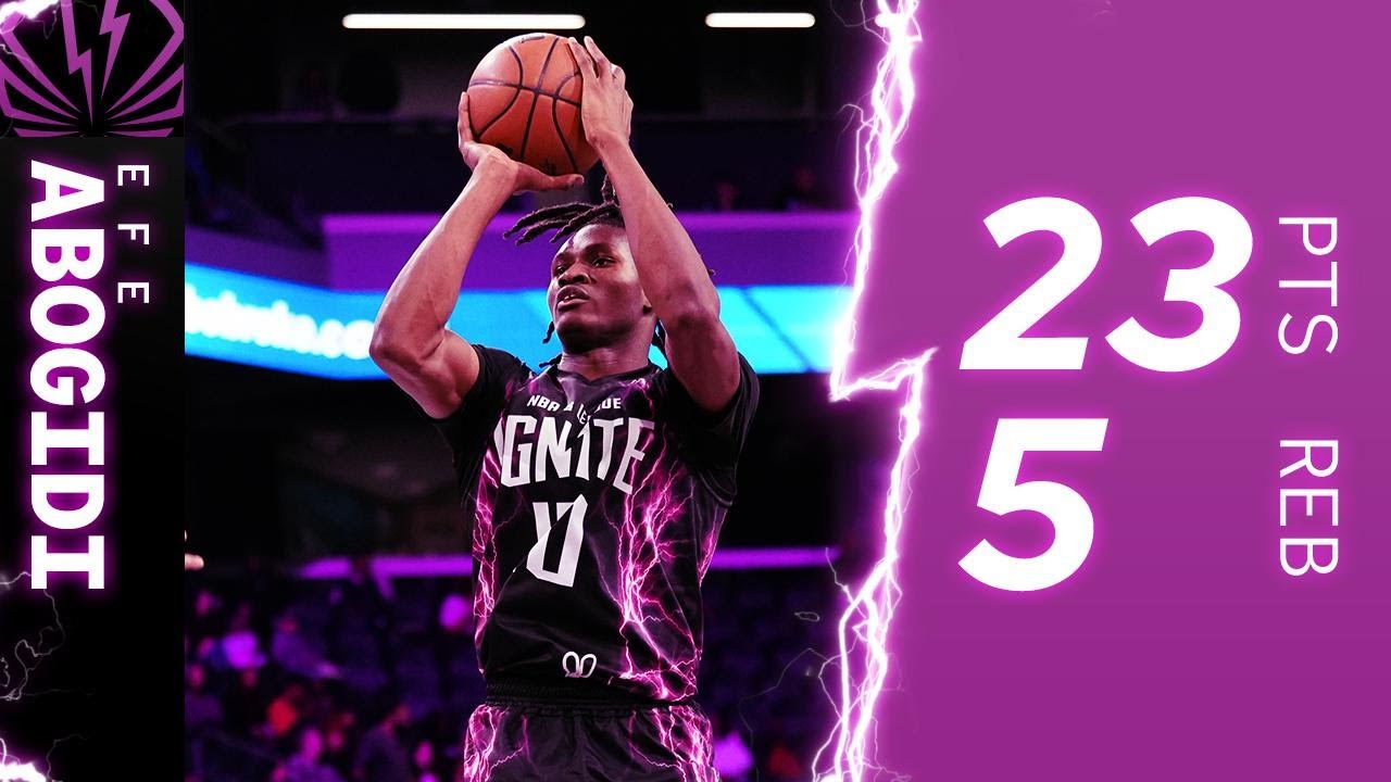Efe Abogidi Scores 17 PTS In Q1, Finishes With 23 - YouTube