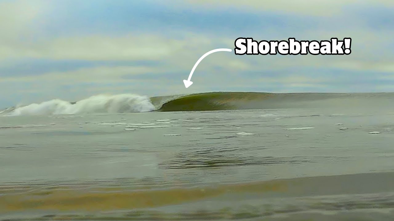 Surfing Shore Breaks : What Is It Really Like - YouTube