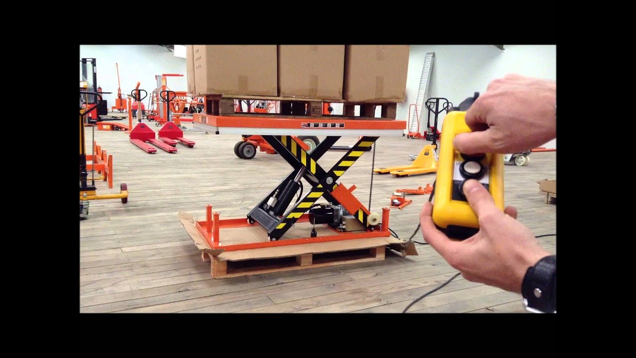 Table élévatrice HW 1001 - PALVAC - Tel : 02 41 27 33 22 - YouTube
