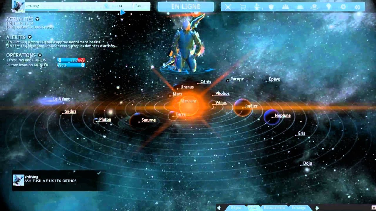 [WARFRAME] Comment s'y retrouver dans le Menu ? - YouTube