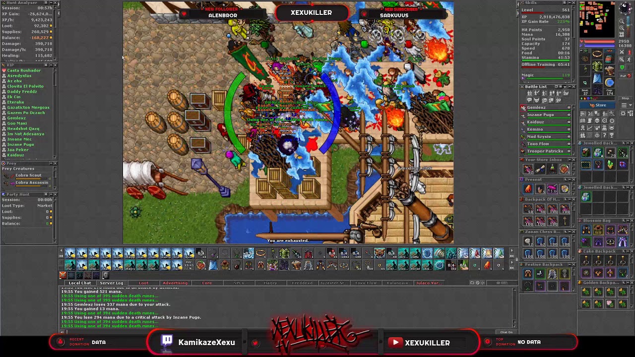 Carlin Boat 1st Part Nice Debug GG Tibia - YouTube