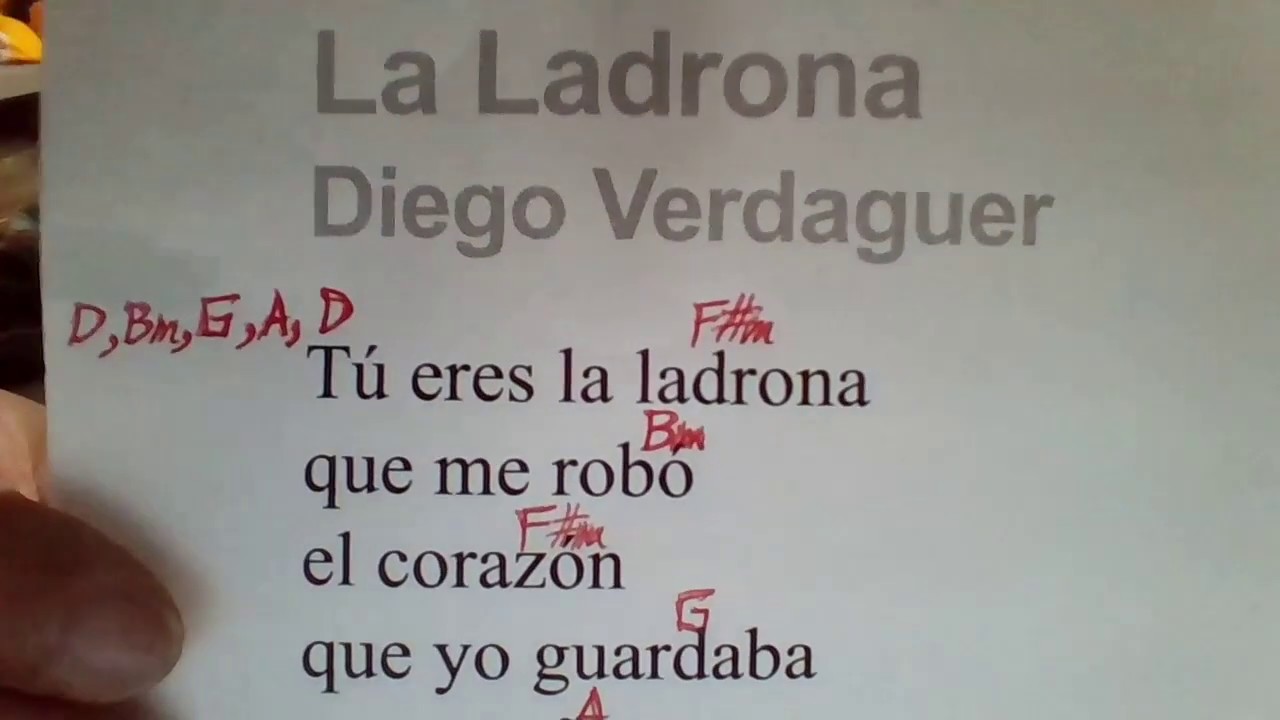 LA LADRONA Diego Verdaguer COVER - YouTube