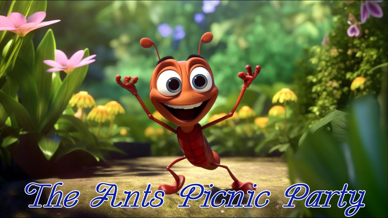 Cartoon Ants Picnic