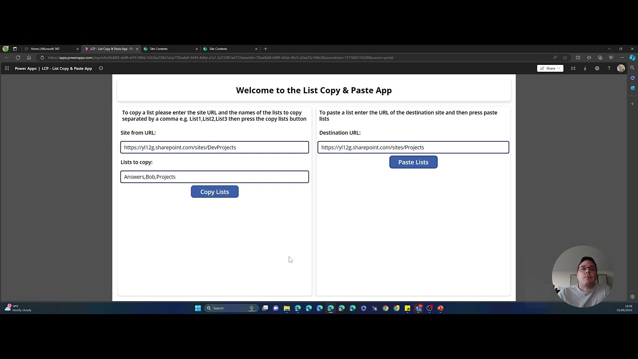 Power Apps - Copy and Paste Lists without PowerShell! - YouTube