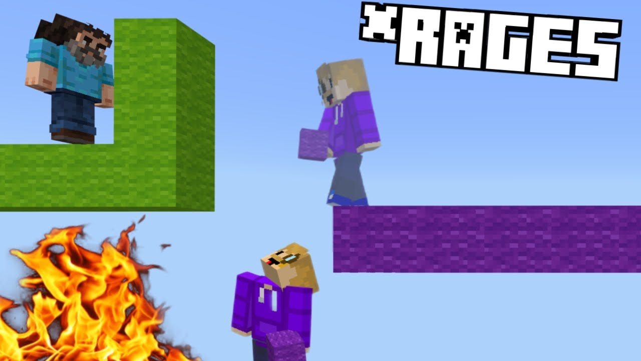 RAGING In Minecraft Skywars... (keyboard noob) - YouTube