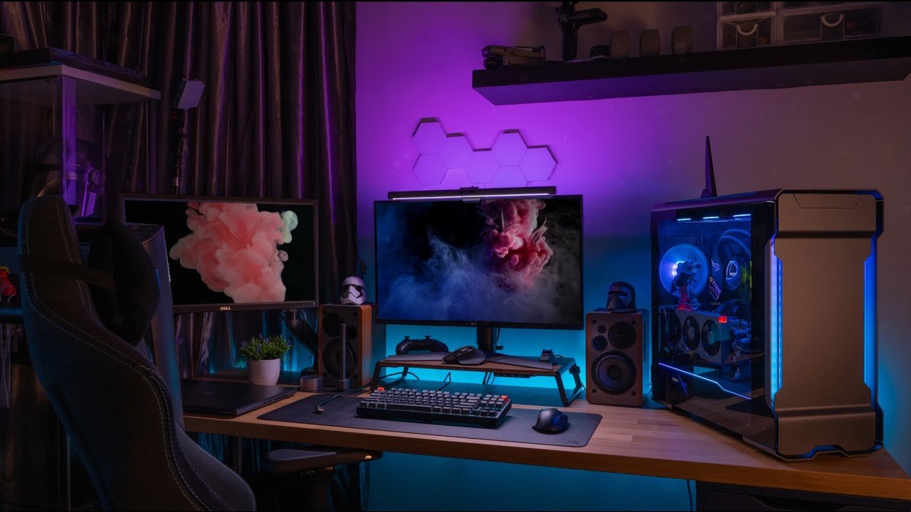 4K Cozy Desk Space with Smooth Piano and Acoustic Music for Relaxing ...