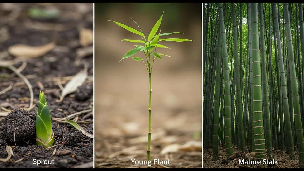 Bamboo Grows FAST in 60 Seconds Hyperrealistic 8K Time-Lapse - YouTube