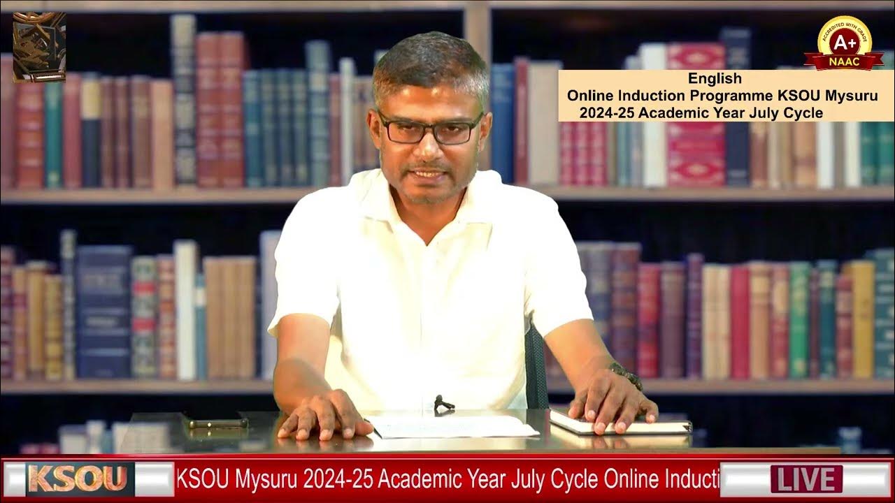 Online Induction Programme KSOU Mysuru 2024-25 Academic Year July Cycle ...