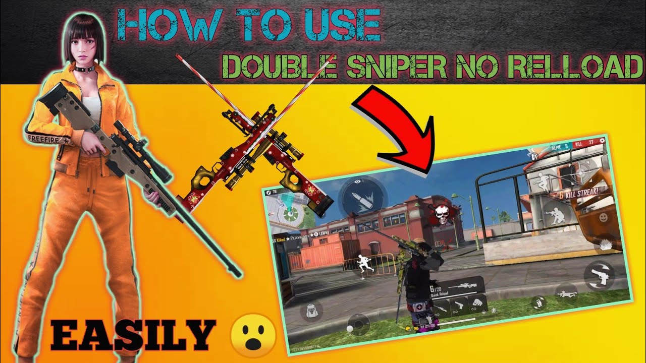 How To Use Double sniper easily| How to Became a father of 2 Sniper ...